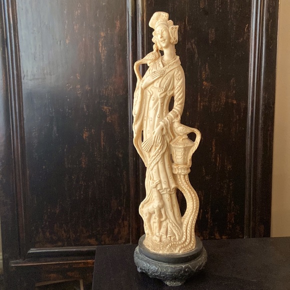 Asian art | Accents | 8 Antique Vintage Chinese Female Statue Antique ...